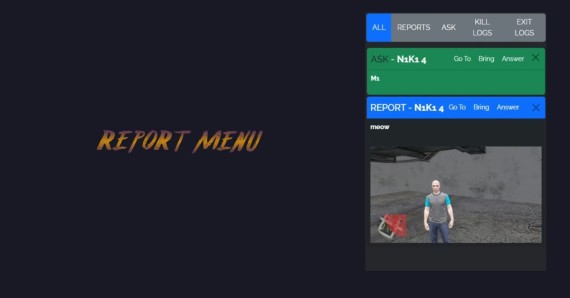 GG SCRIPTS | [ESX] Advanced Report Menu