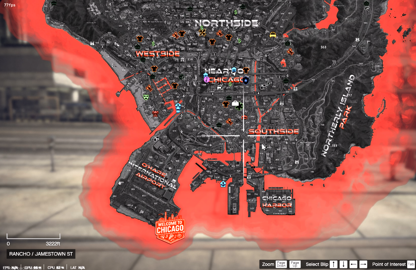 10$tore | RED 3D CHICAGO MINIMAP
