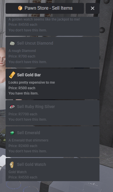 UNEXIS Development · Unexis Pawnstore