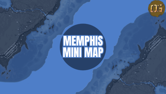 DOMO G CUSTOMS · Memphis Mini Map With Postals