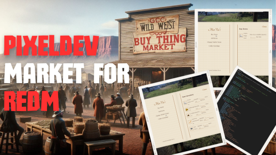 PIXLE DEV · PixelDev Market for RedM: Advanced Player-Owned Economy System