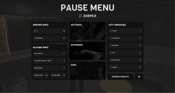 Zorpex Scripts | Zorpex Pause Menu