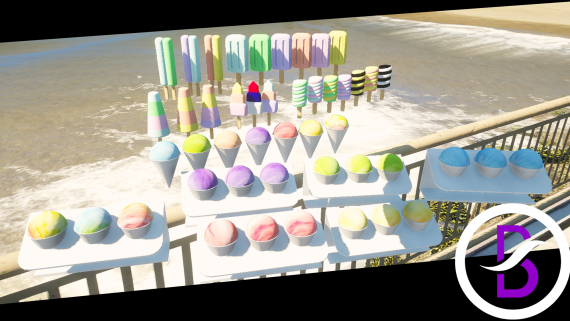 BLUE X FM | ICE POPS | SNOW CONES | PROPS