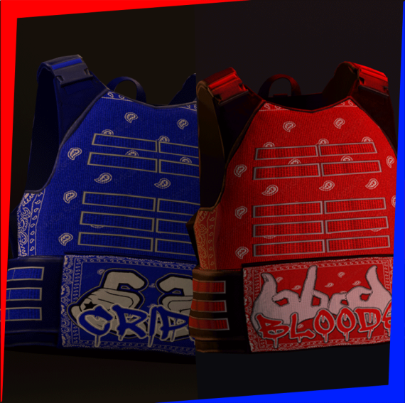 KnxckDesigns Clothing Shop · Crips and Blood Gang Vest