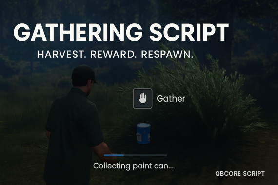 Durexio Scripts · [QBCore] Gathering Script