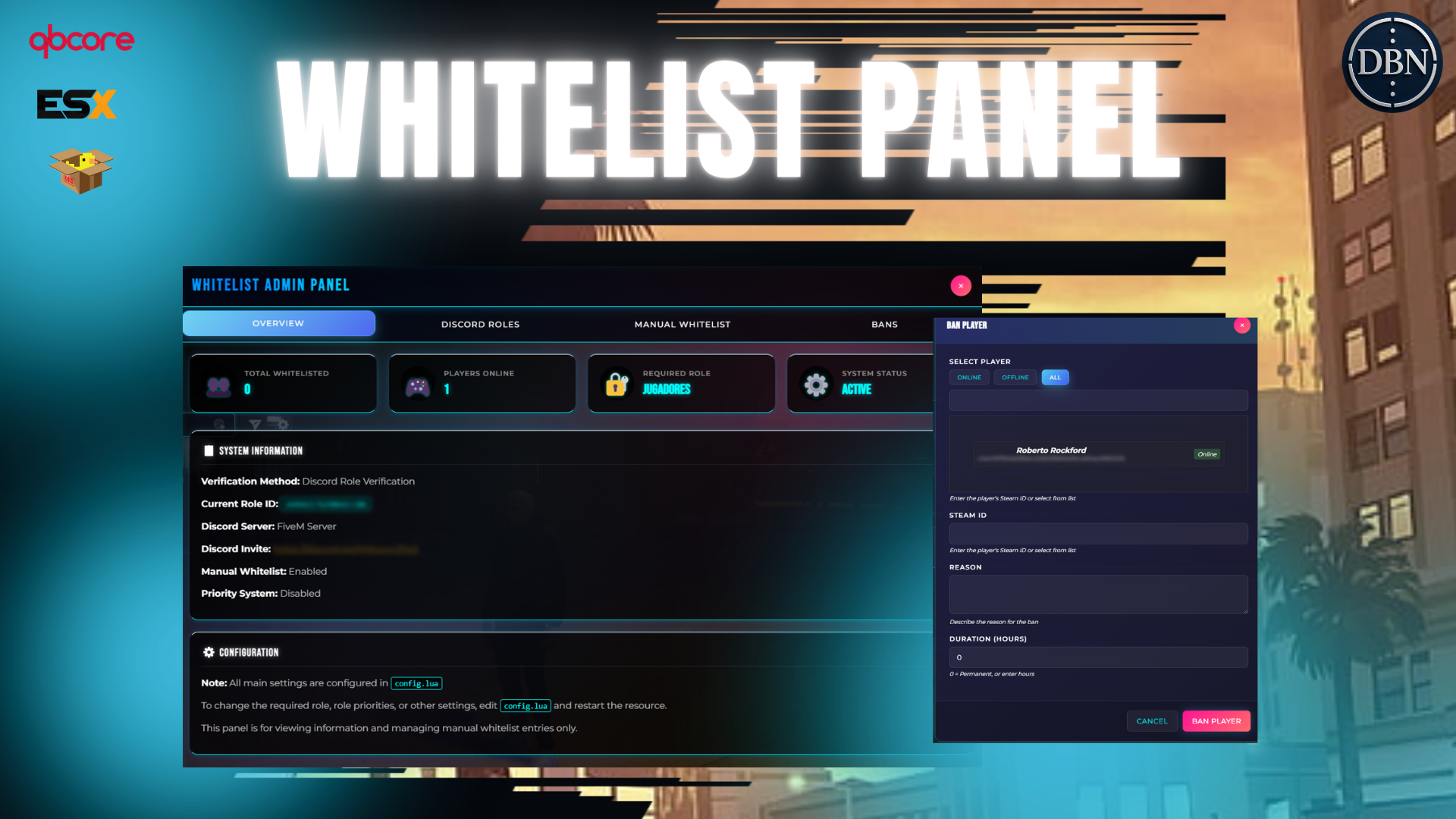 dbnscripts | WHITELIST PANEL