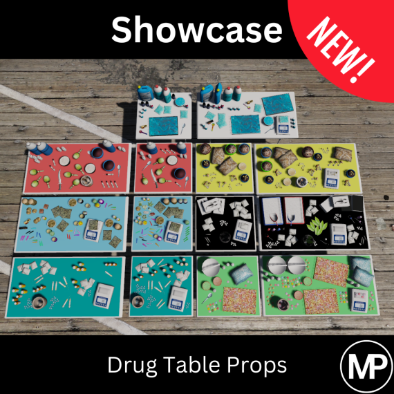 Metal & Poison WorX | Drug Table Props