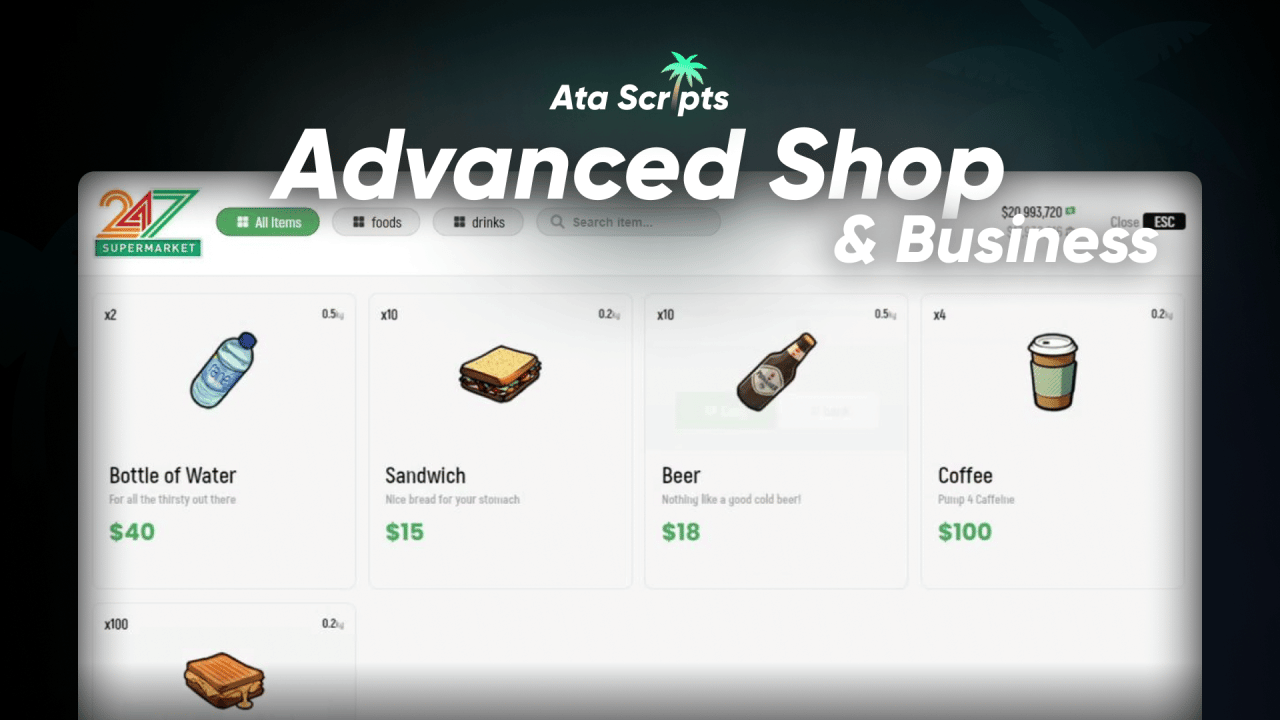 Ata Scripts | Advanced Shop