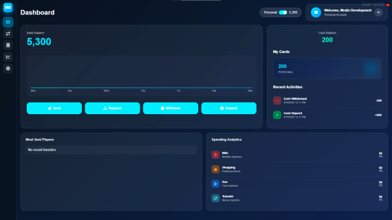 Modio Development · Advanced Banking System