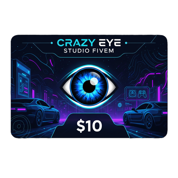 crazy eyes studio · $10 CES Gift Card