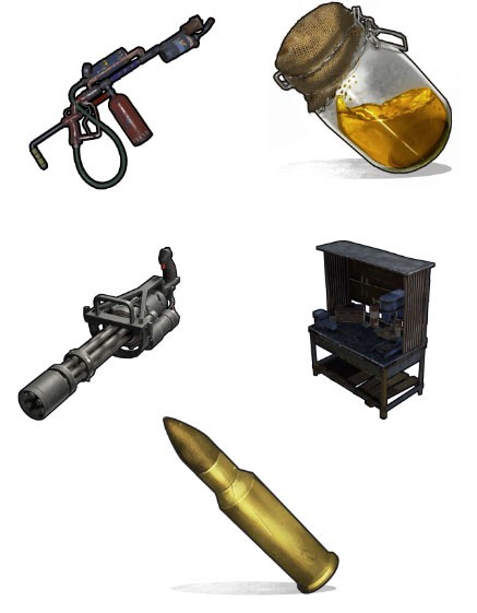 brianwryms · (5) Minigun + Mil Flame Thrower Pack