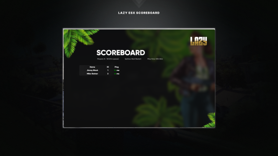 LAZY | Lazy Scoreboard [ESX]
