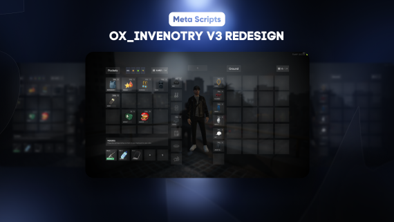 Meta Scripts · Inventory with clothing, sorting, ped character (V3)