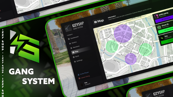 izzy Scripts · [Advanced Gang System] ESCROW QBCORE ESX QBOX