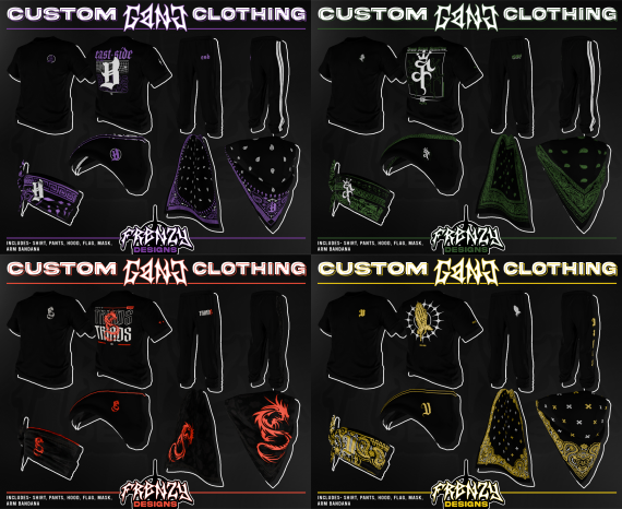 Frenzy Designs · Lore Gang Clothing Bundle