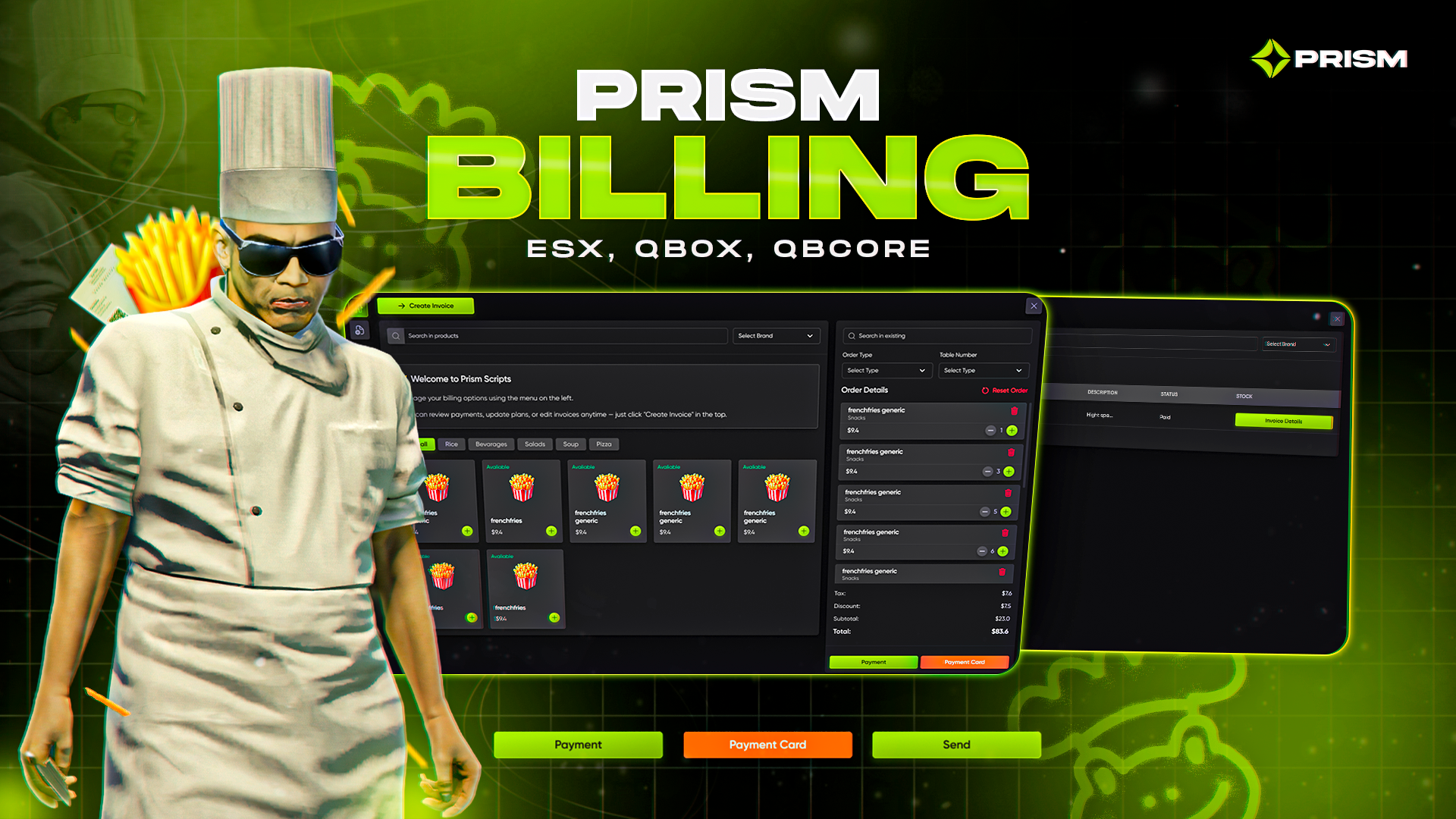 Prism - Billing | Prism Scripts