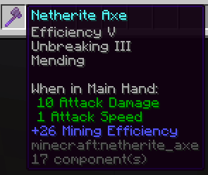 Vanilla Haven · Netherite Axe