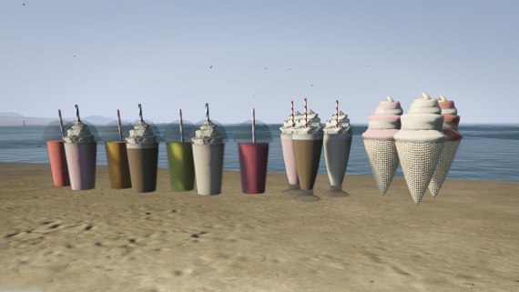 Natty_3D | Juice, Milkshake and Ice cream Props