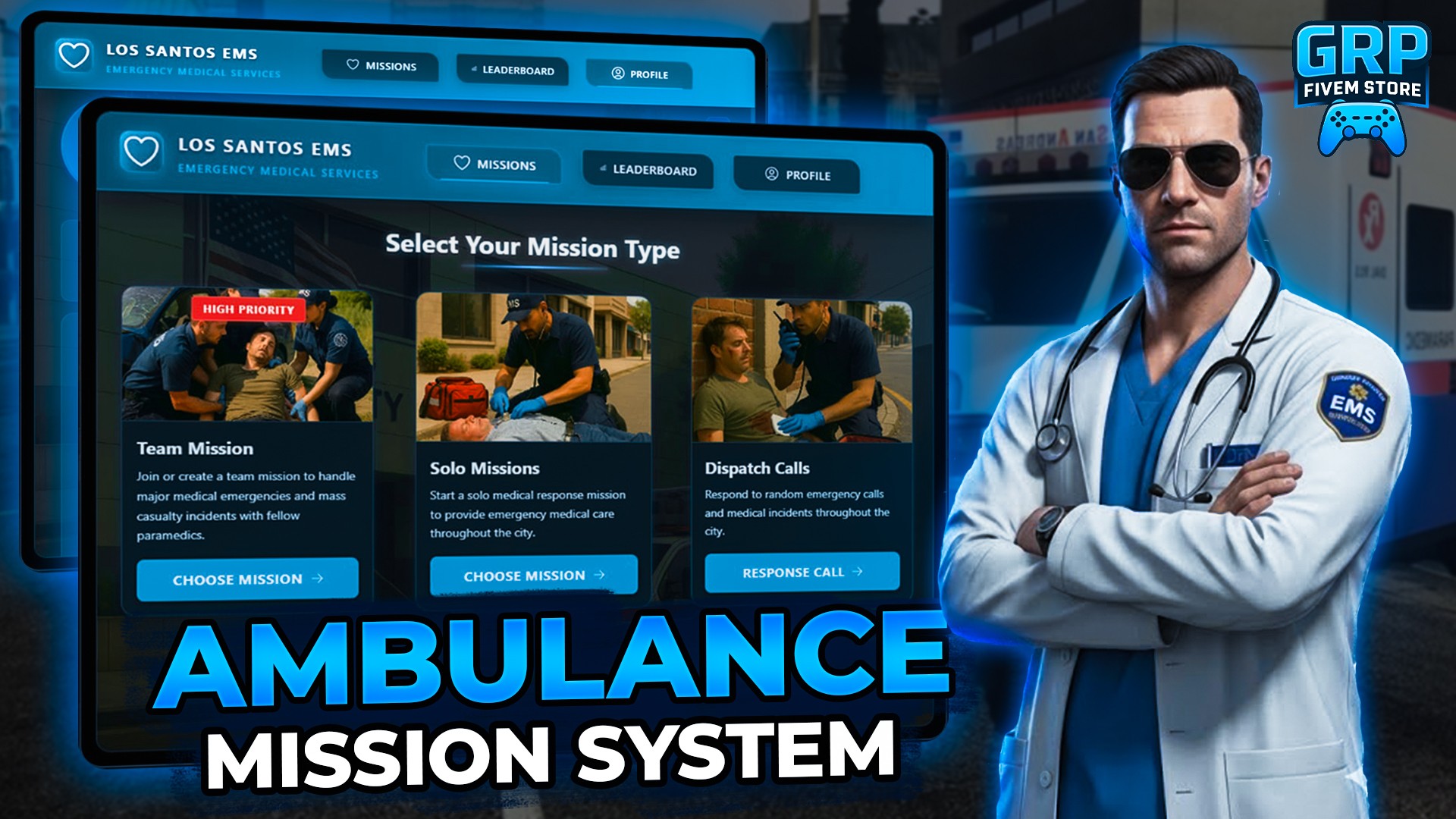 GRP Development · Ambulance Mission System [QB/QBX/ESX] | GRP Development