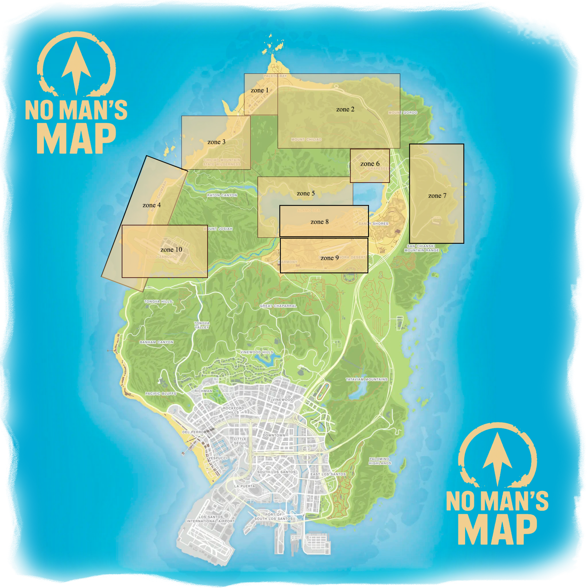 No Man’s Map | GTA V & FiveM Survival Maps