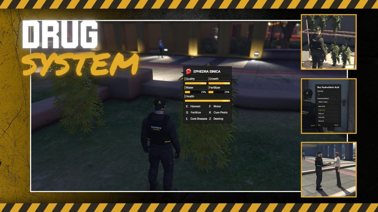 Playing In Traffic · Drug System (Source)