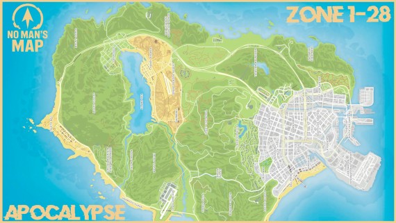 No Man’s Map · Pack 3 / Apocalypse | Zone 21 - 28