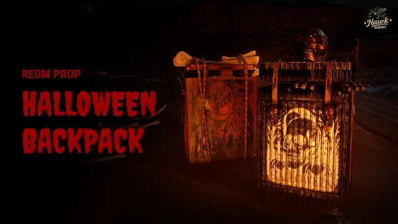 HAWK-SCRIPT · Hawk Prop Halloween Backpack