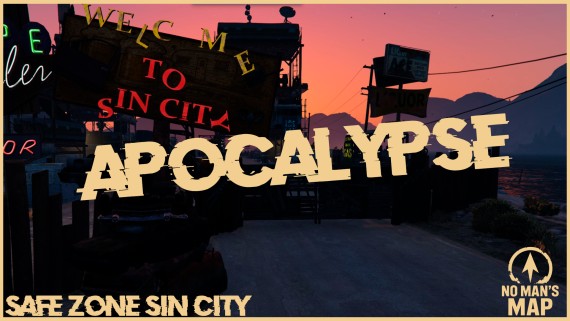 No Man’s Map · Safe Zone Sin City / Apocalypse | YMAP