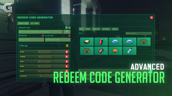 Groot Development · Advanced Redeem code Generator