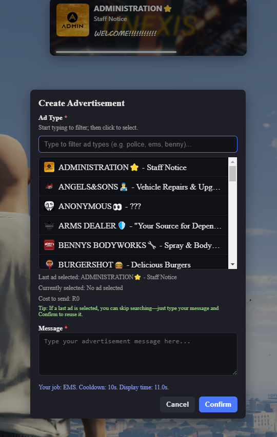 UNEXIS Development · ADSYSTEM