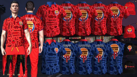 2nd Life Designs · Burger Uniform 2 (Male + Female)