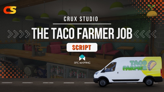 CRUX STUDIO | THE TACO FARMER JOB QB / QBOX / ESX