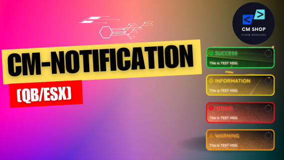 CM Shop | [QB/ESX] CM Notification (Open Sourced)