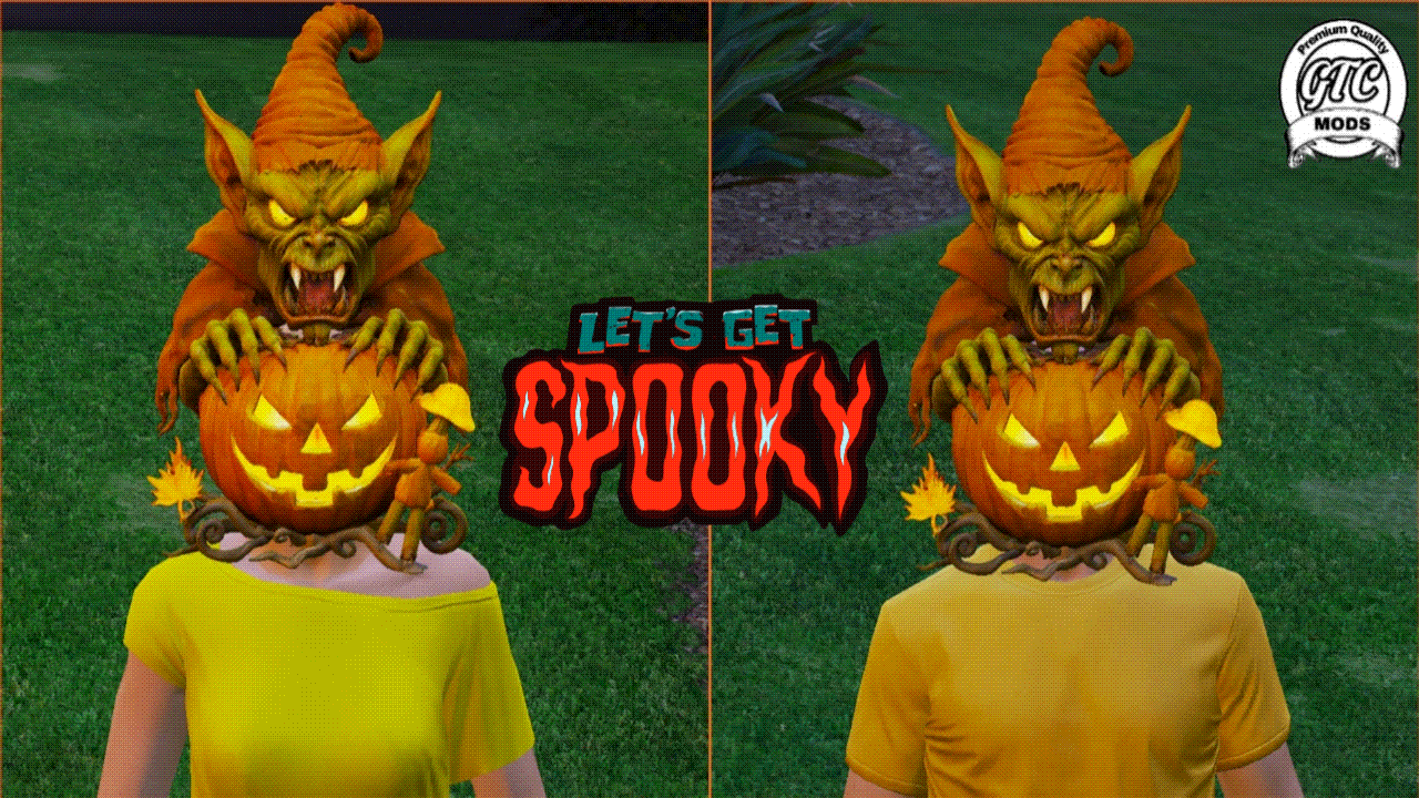 GTC Designs · Pumpkin Goblin Head Mask (Male & Female)