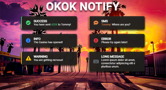 Script - okokNotify | VAG - Premium FiveM scripts, FiveM mods, and FiveM leaks
