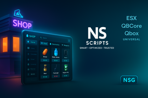 NS · 🏪 Shop System[QBCore, ESX, Qbox]