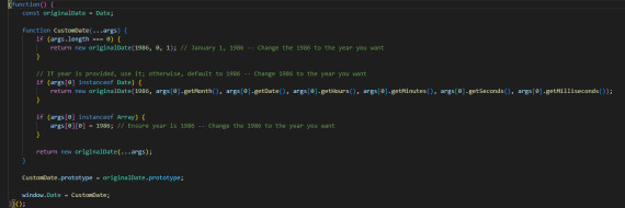 Incode Scripts · [Standalone] Global Date Change System