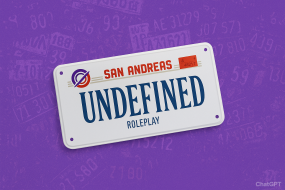Undefined RP · Custom License Plate