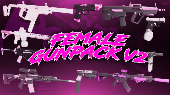 GM Shop · Female Gun Pack v2