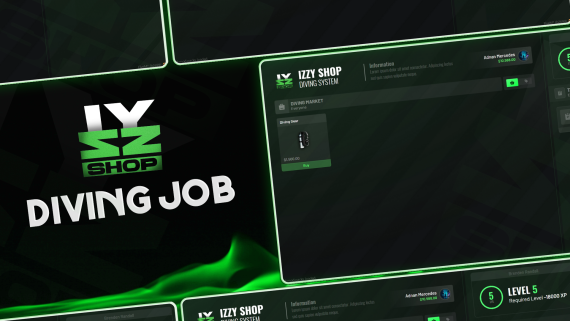 izzy Scripts · [Diving Job ] OPENSOURCE QBCORE ESX QBOX