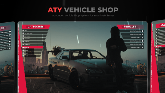 Premium FiveM Scripts | Vehicle Shop (Escrow) | Atiysu Scripts | Best ESX & QBCore Scripts