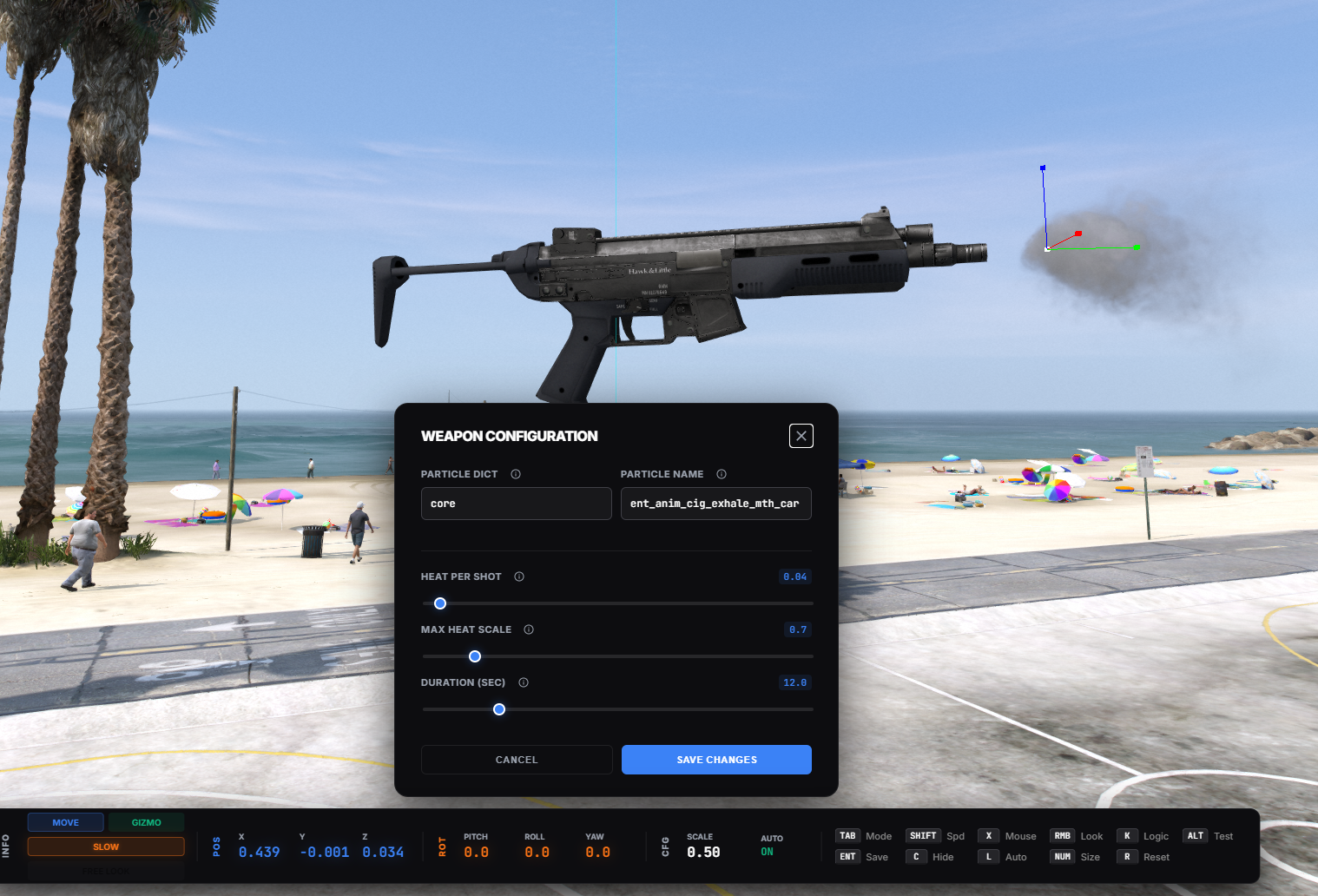 International systems · Weapon Smoke