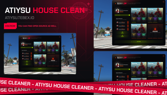 Premium FiveM Scripts | Multiplayer House Cleaning | Atiysu Scripts | Best ESX & QBCore Scripts