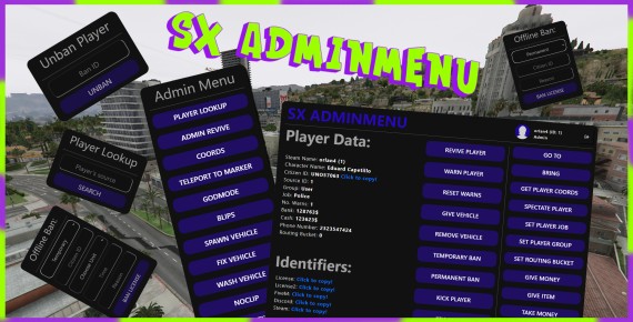 SX Scripts | SX AdminMenu [ESX/QB]