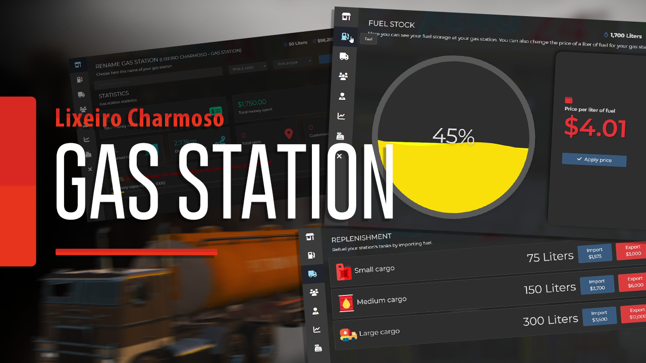 Lixeiro Charmoso · Gas Station Simulator