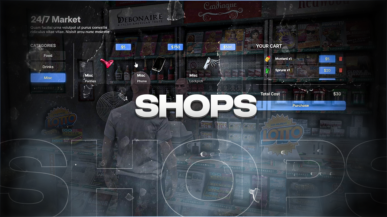Project Fivem Development Shops