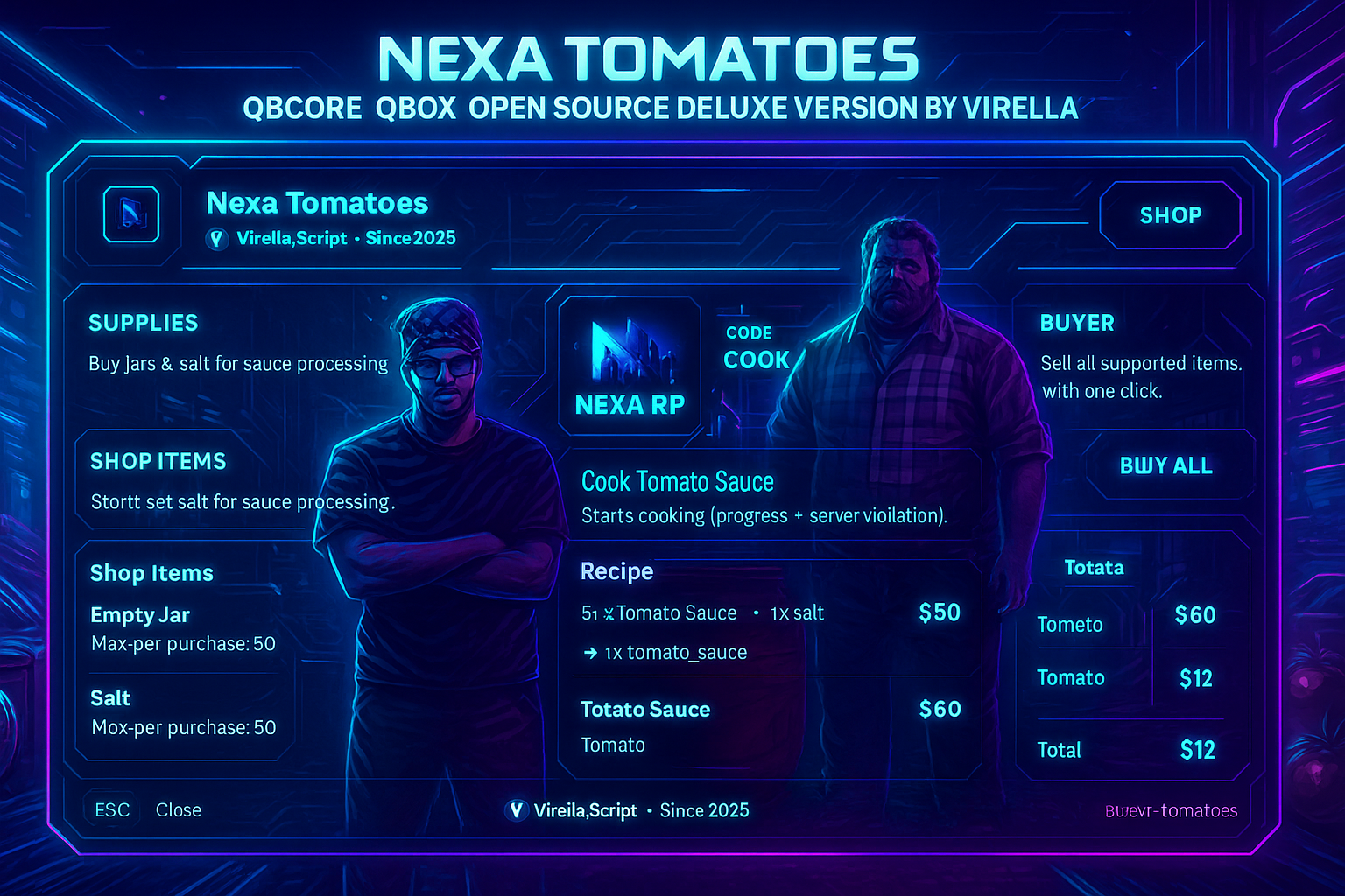 Virella-Scripts-Tebex · 🎯Nexa Tomato Farm | QBCore & QBox | Farming ...