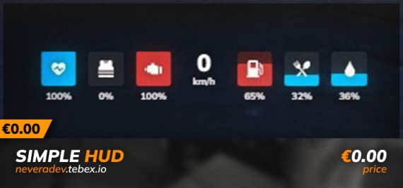 Nevera Development · [ESX] Simple Hud