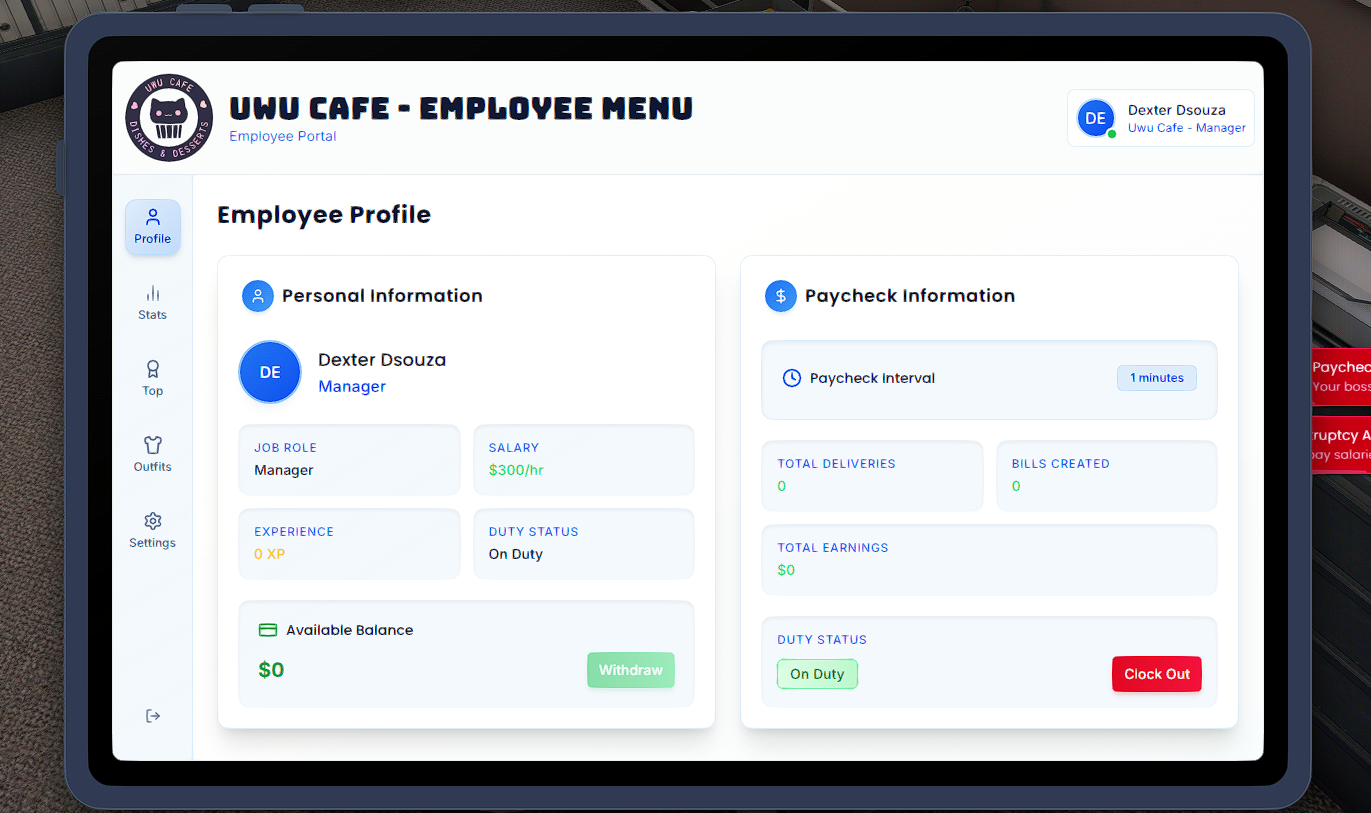 CRUX STUDIO · UWU CAT CAFE JOB V2
