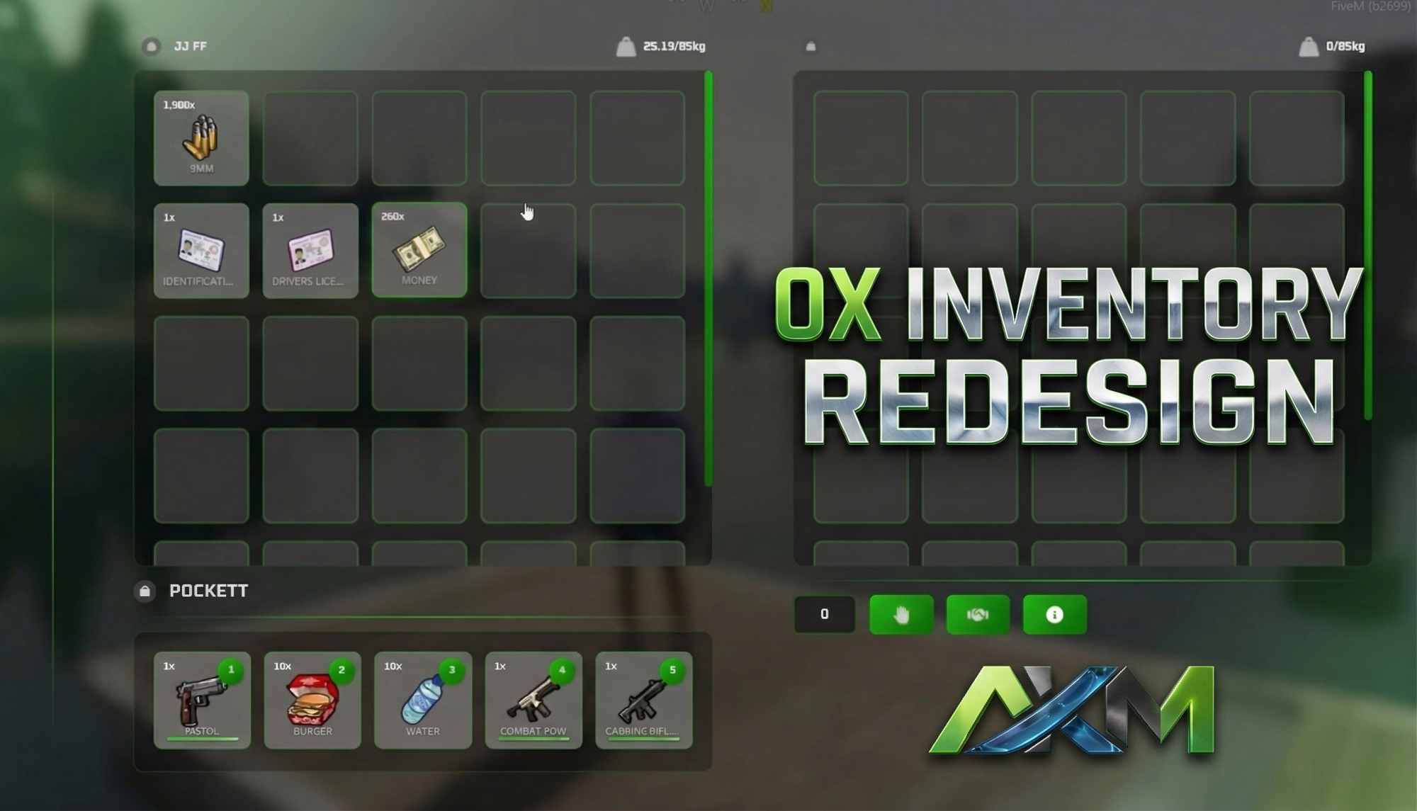 AKM STUDIO · OX Inventory Redesign